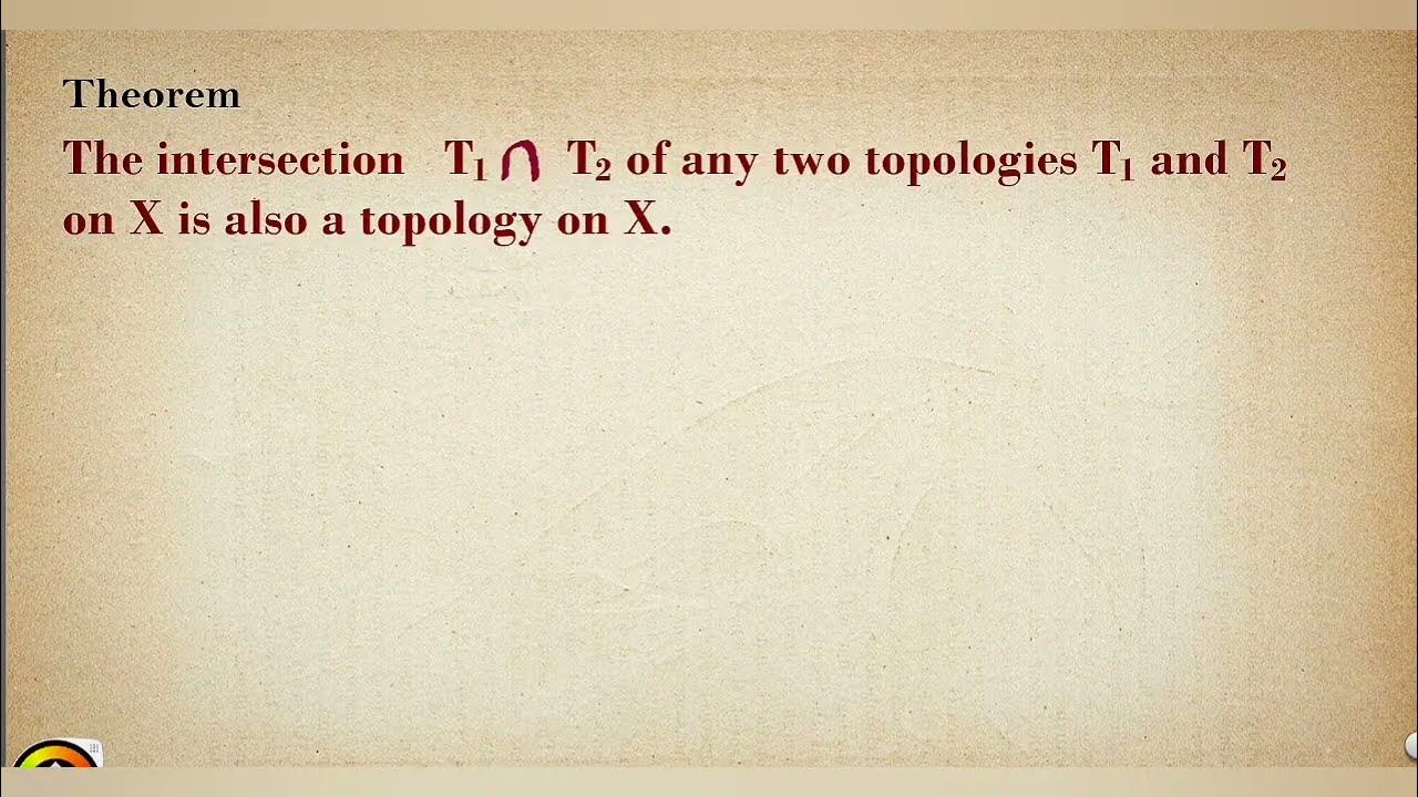 Intersection of two topologies is again a topology || Theorem on topology || topology msc maths ...