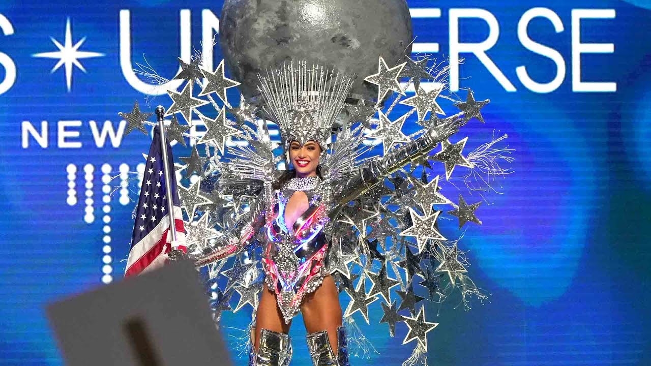 Miss USA Speaks About Her Miss Universe Moon Costume - YouTube