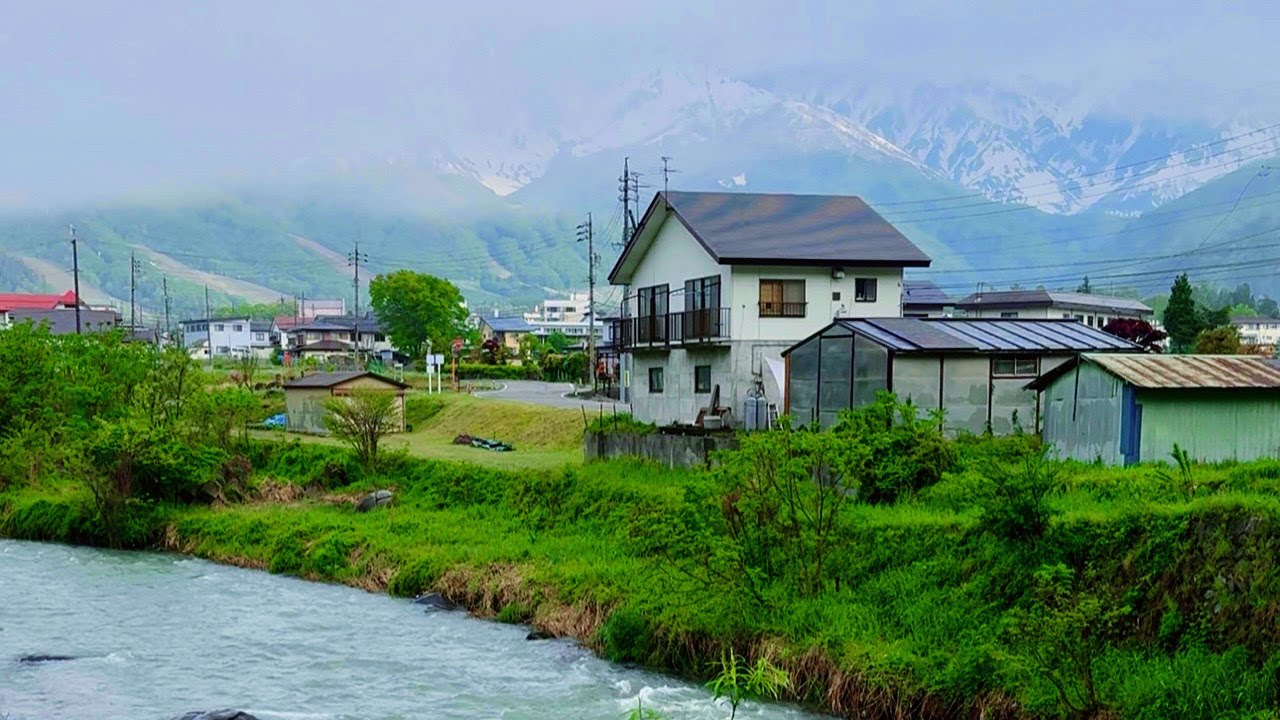 Japan Countryside Life - Walking Tour Hakuba Early Morning With ...
