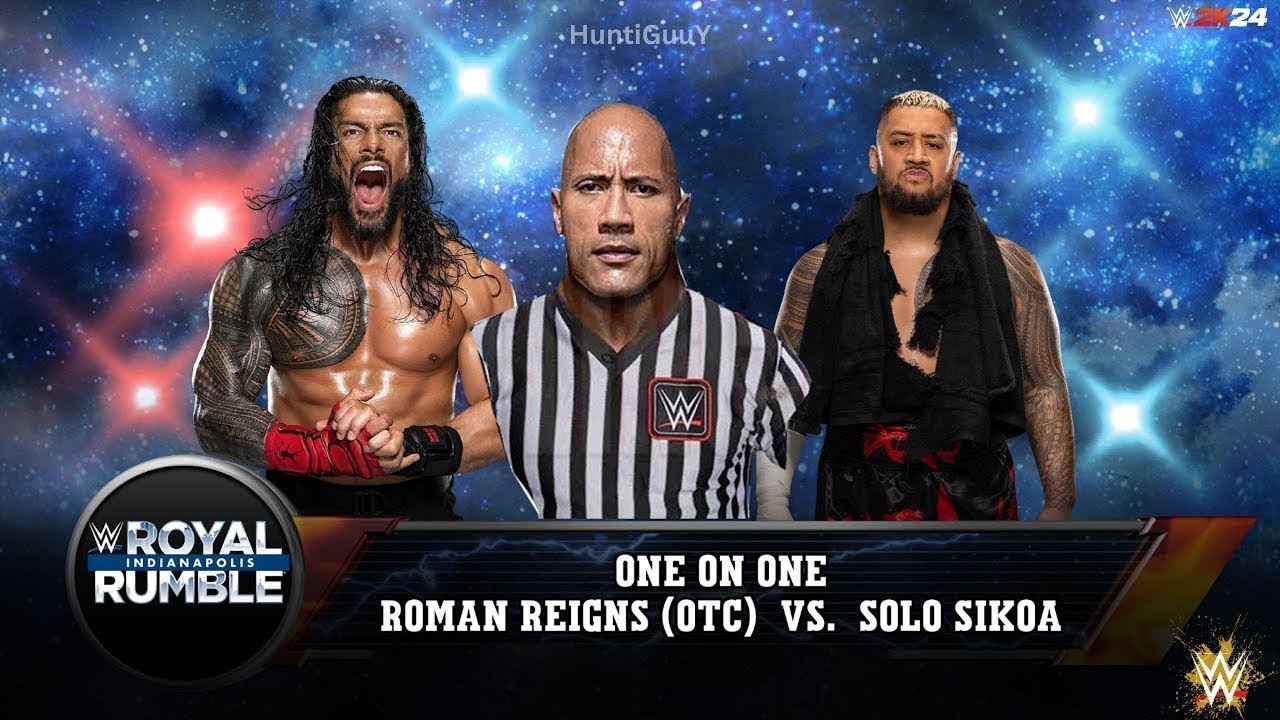 Roman Reigns vs Solo Sikoa WWE Raw Netflix Tribal Combat " BATTLE FOR ...