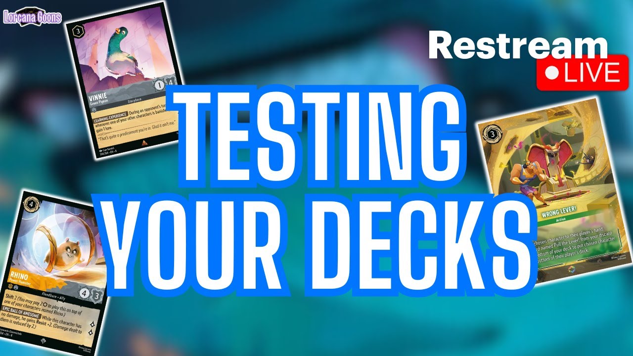 Testing Your Decks LIVE! - YouTube
