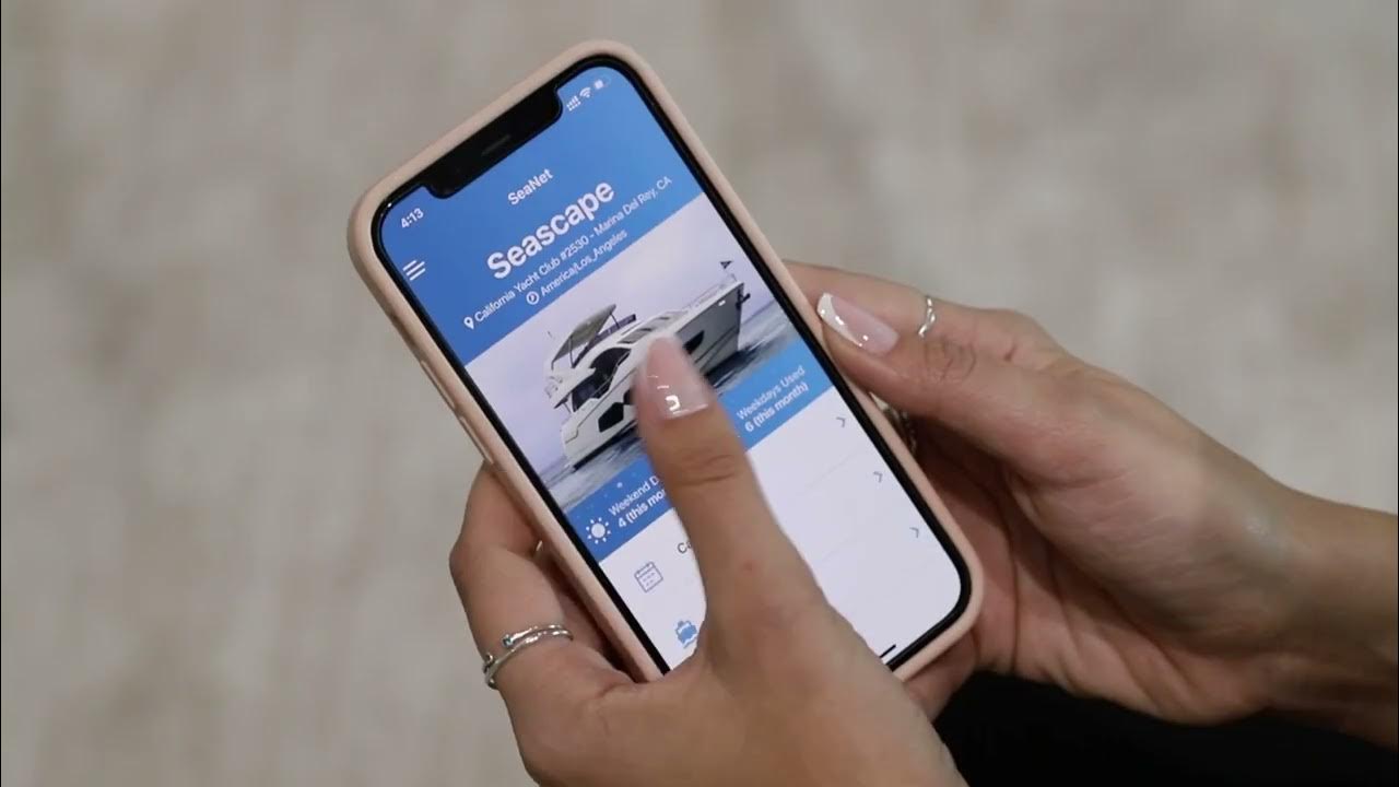 SeaNet Mobile App! Fractional Owners easily can book their time on the water - YouTube
