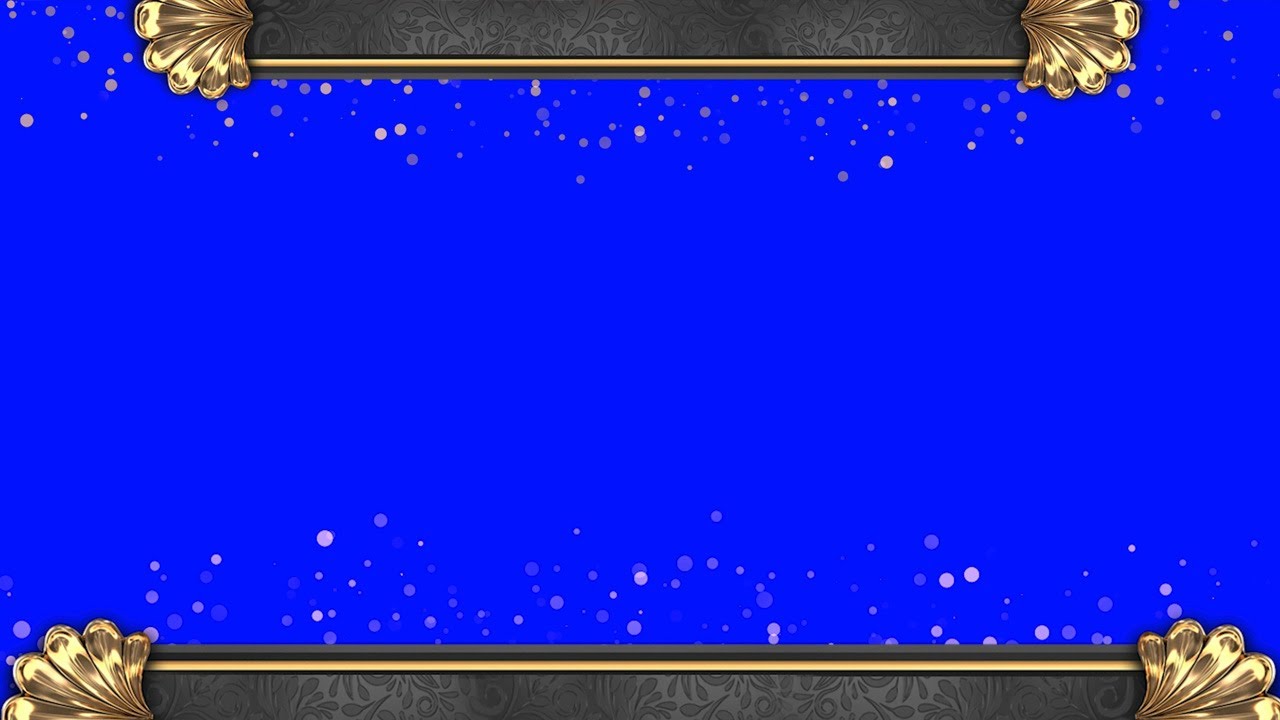 Black Gold Wedding Slideshow - Presentation - Blue Screen Template ...