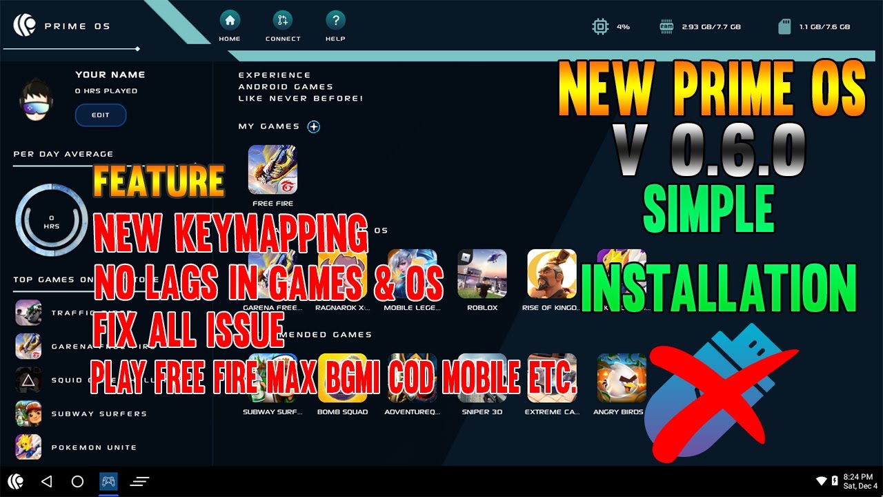 PRIME OS V 0.6.0 INSTALLATION WITHOUT USB || TB || NEW FEATURE 2021 ...