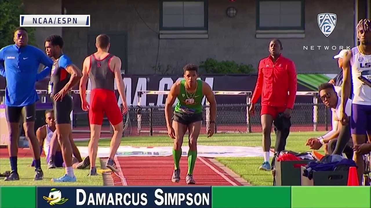 Oregon's Damarcus Simpson dedicates final collegiate event to his late ...
