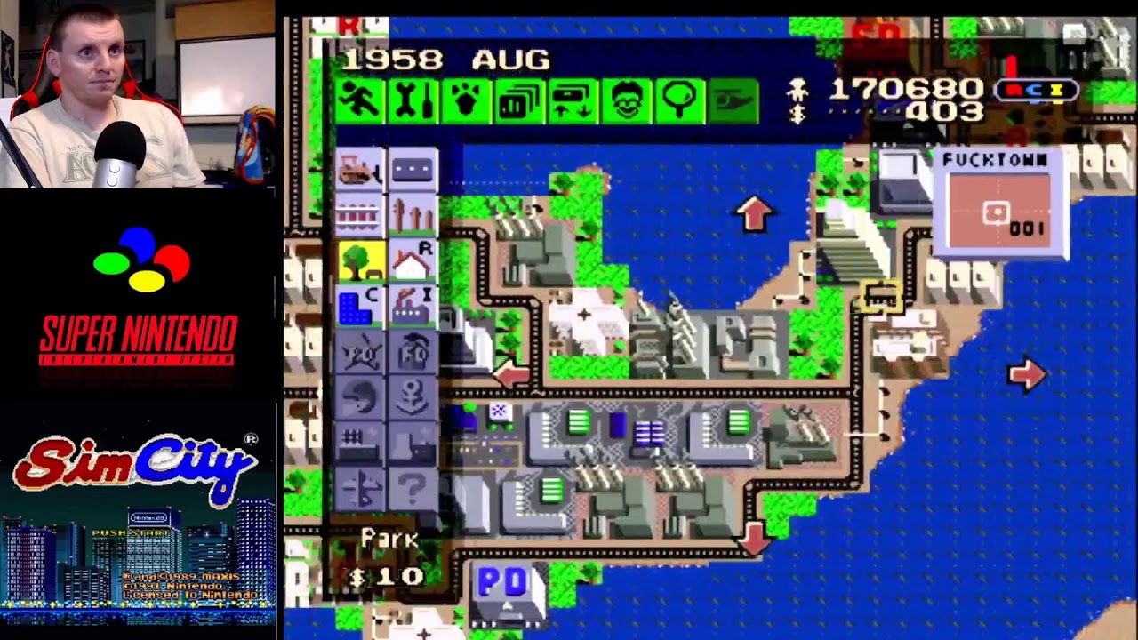 SimCity (SNES) Gameplay - YouTube