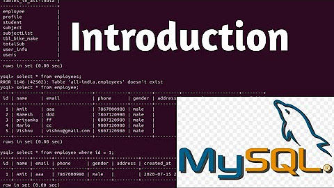 MySQL command line tutorial in Hindi - YouTube