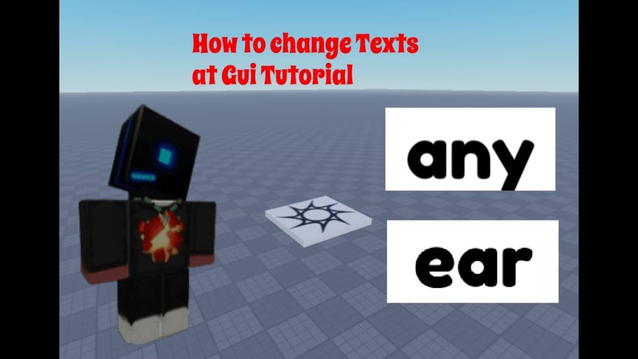 How to change Texts at Gui (TUTORIAL) - YouTube