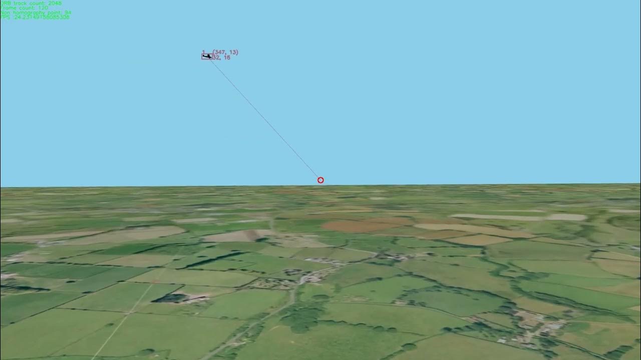 Collision detector with objectbearing angle and pixel size. - YouTube