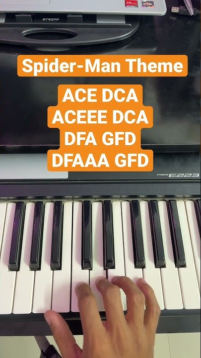 Easiest way to play Spider-Man Tune on piano #shorts #spiderman # ...