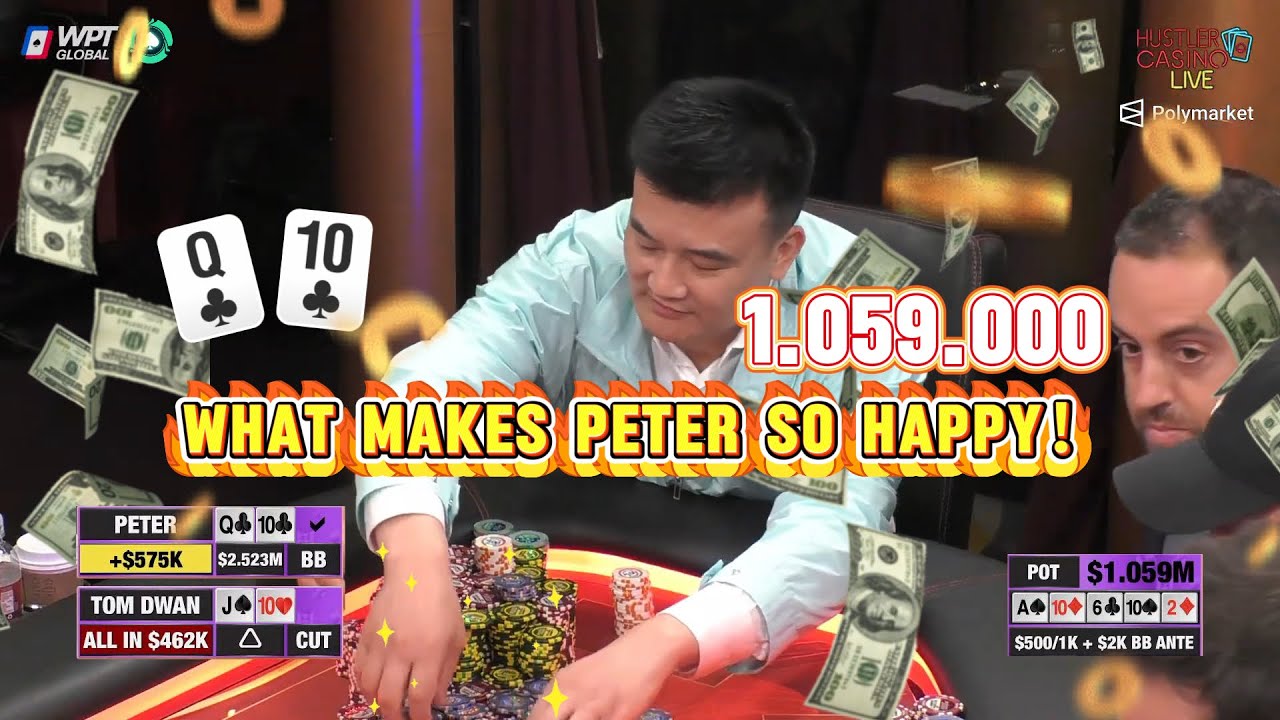 What makes Peter so happy! #poker #casino #pokerplayer #pokerpro #pokerstars - YouTube