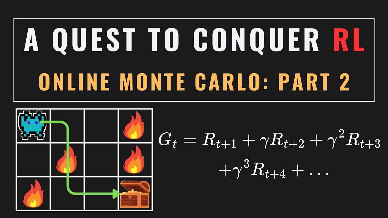 Online Monte Carlo Methods for Model-Free Learning: Part 2 - YouTube