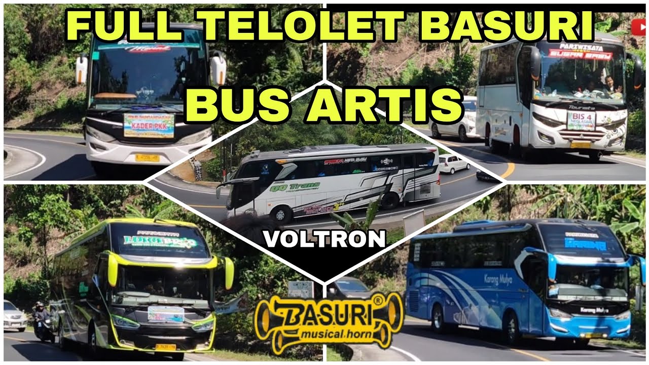 mobil bus telolet Voltron QQTrans, SugarBaby TkmUtama, LuigiBross ...