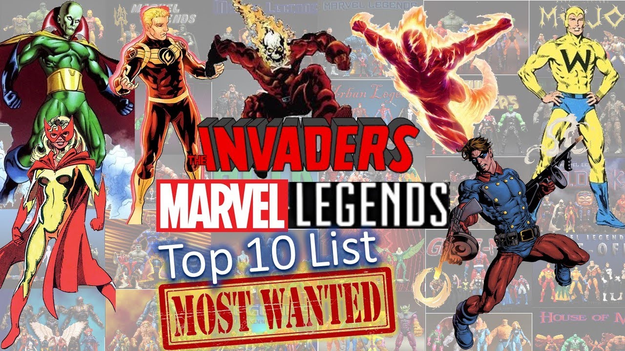 Top 10 Most Wanted Invaders Marvel Legends - YouTube