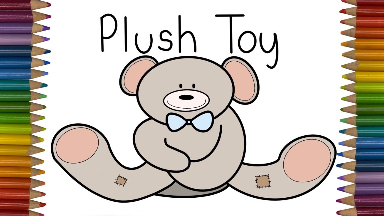How to Draw a Plush Toy | Easy Drawing Tutorials for Kids by Colours ...