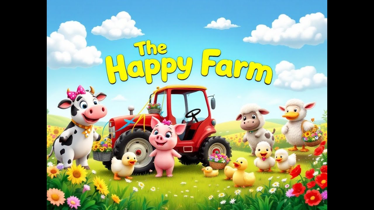 🌟 "The Happy Farm Adventure: Fun Learning for Kids on the Farm! 🚜🌻 ...
