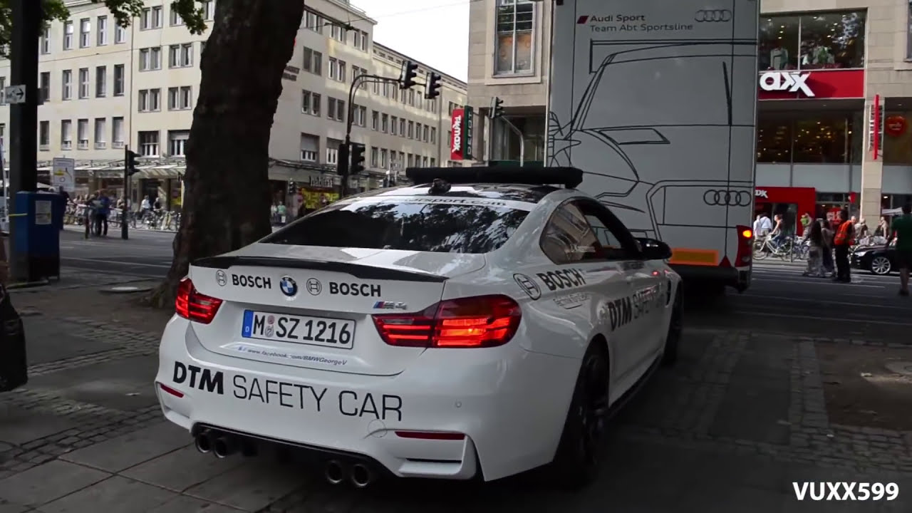 BMW M4 Safety Car - LOUD revs & short acceleration! - YouTube