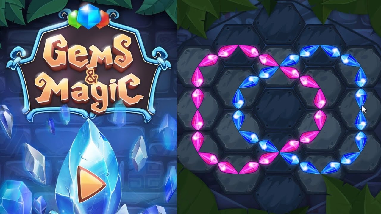 Gems & Magic adventure puzzle - YouTube