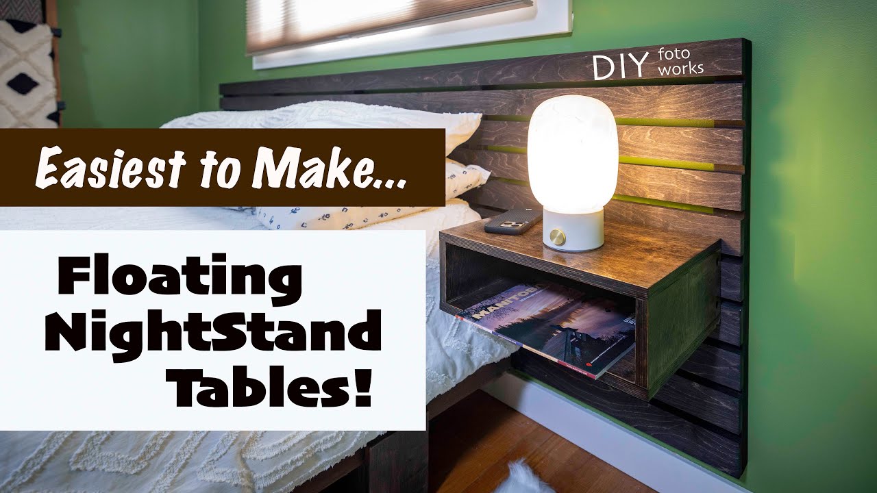 Diy Floating Side Tables DIY Modern Floating Nightstands Featuring