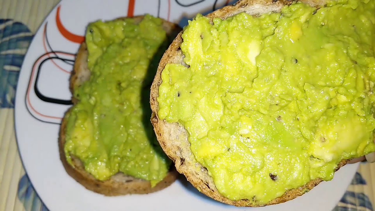 Avocado on bread - healthy, easy, fast recipe at home - YouTube