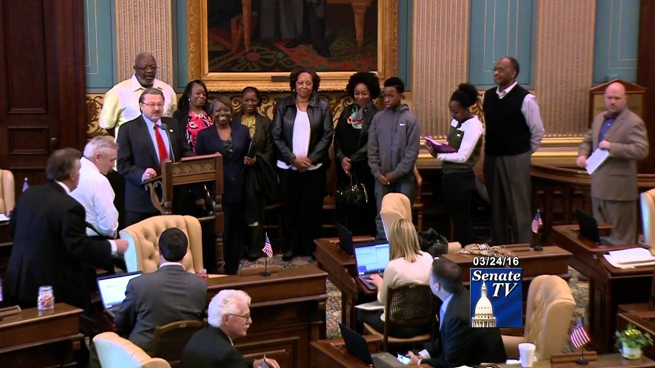 Sen. Kowall congratulates Bettie Trice on her lifetime of ...