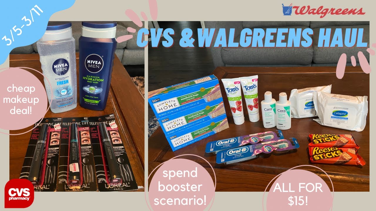 FREE & CHEAP CVS and WALGREENS DEALS | I SPENT $15 FOR ALL | SPEND DEAL ...