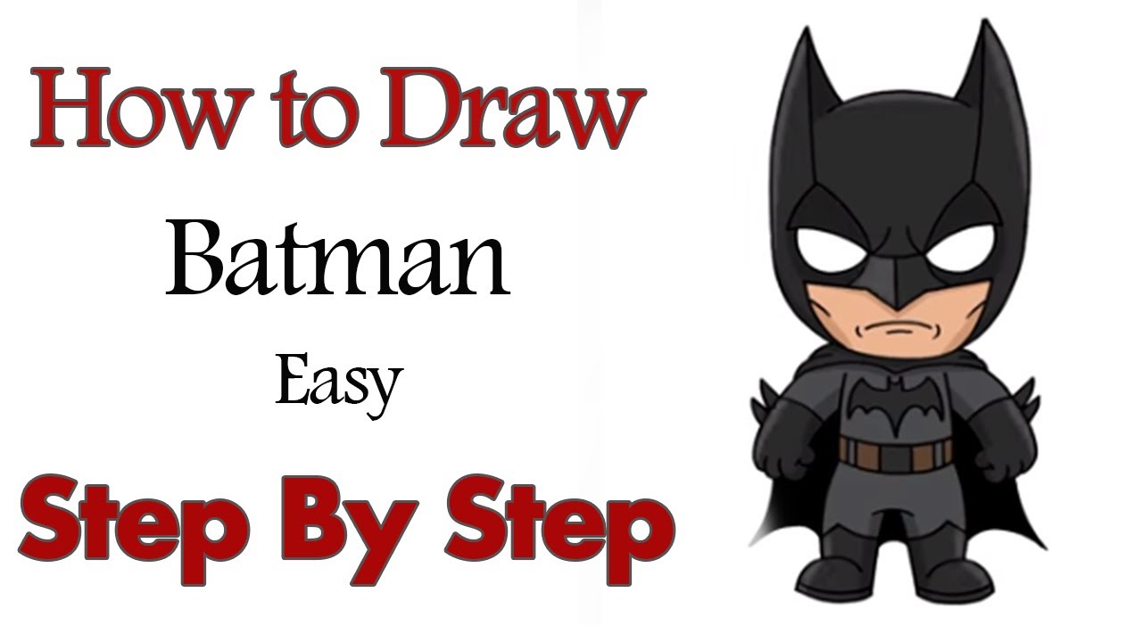 How To Draw Batman Easy | Step by Step Drawing | Mady Arts - YouTube