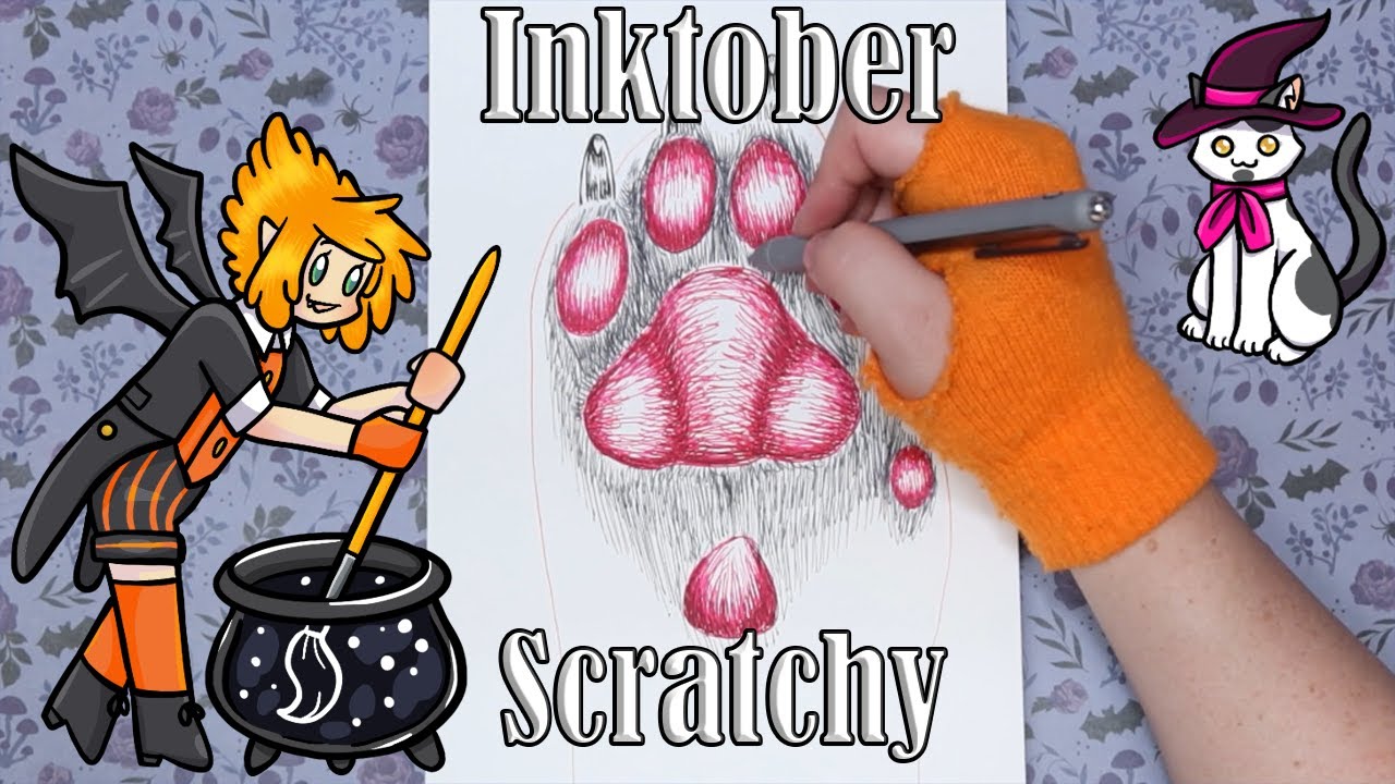 Inktober 22 - Scratchy - YouTube