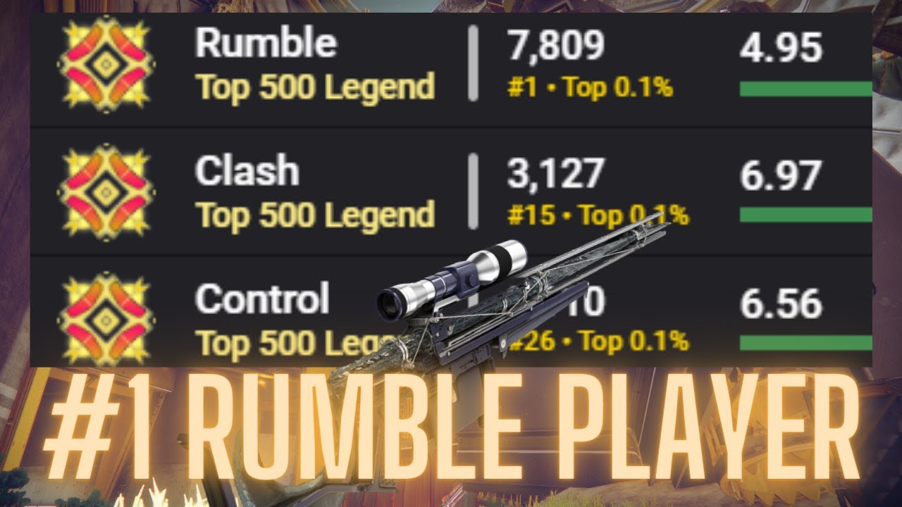 PLAYING THE #1 RUMBLE PLAYER IN DESTINY 2 TRIALS OF OSIRIS ...