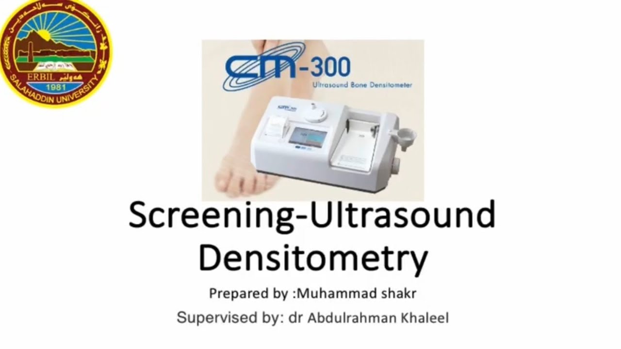ئاميرى Screening--Ultrasound Densitometry - YouTube