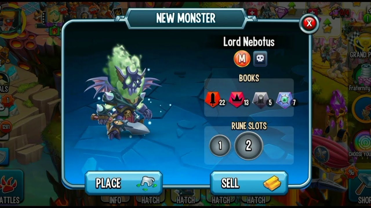 Finally / Hatch Lord nebotus / new mythic monster / monster legends ...