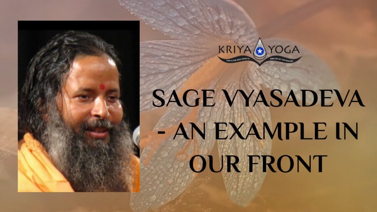 Sage Vyasadeva - An Example in Our Front - YouTube
