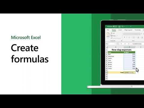 How To Create Formula In Excel - YouTube