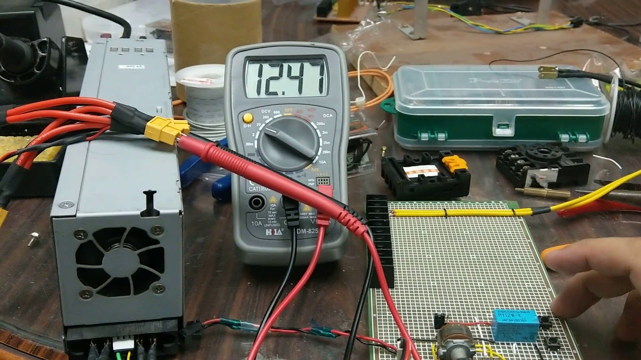 HP DPS-600PB B power supply contral board test - YouTube