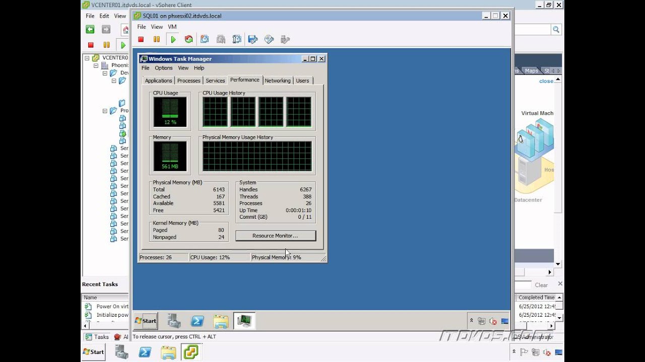 Hot Adding Memory and CPUs to a Virtual Machine - vSphere 5 CBT - YouTube