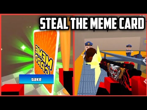 Steal the Meme Card in Dude Wars Pixel Shooter Game - YouTube