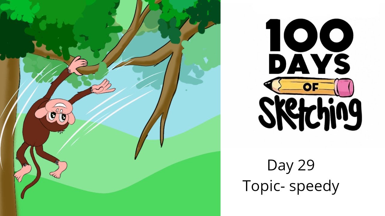 Speedy|| Day 29||100 days of sketching - YouTube