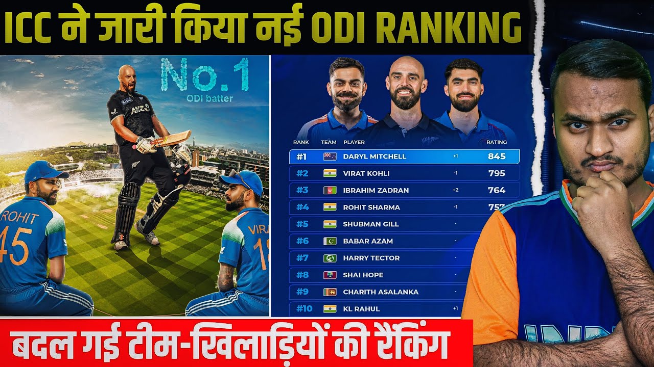 ICC Announce New ODI Rankings 2026 After IND VS NZ SERIES | Big Changes ...