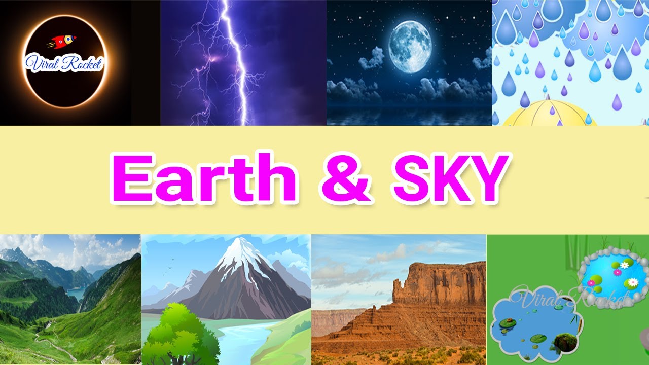 Earth and Sky for Kids in English | Learn What We See on the Earth ...