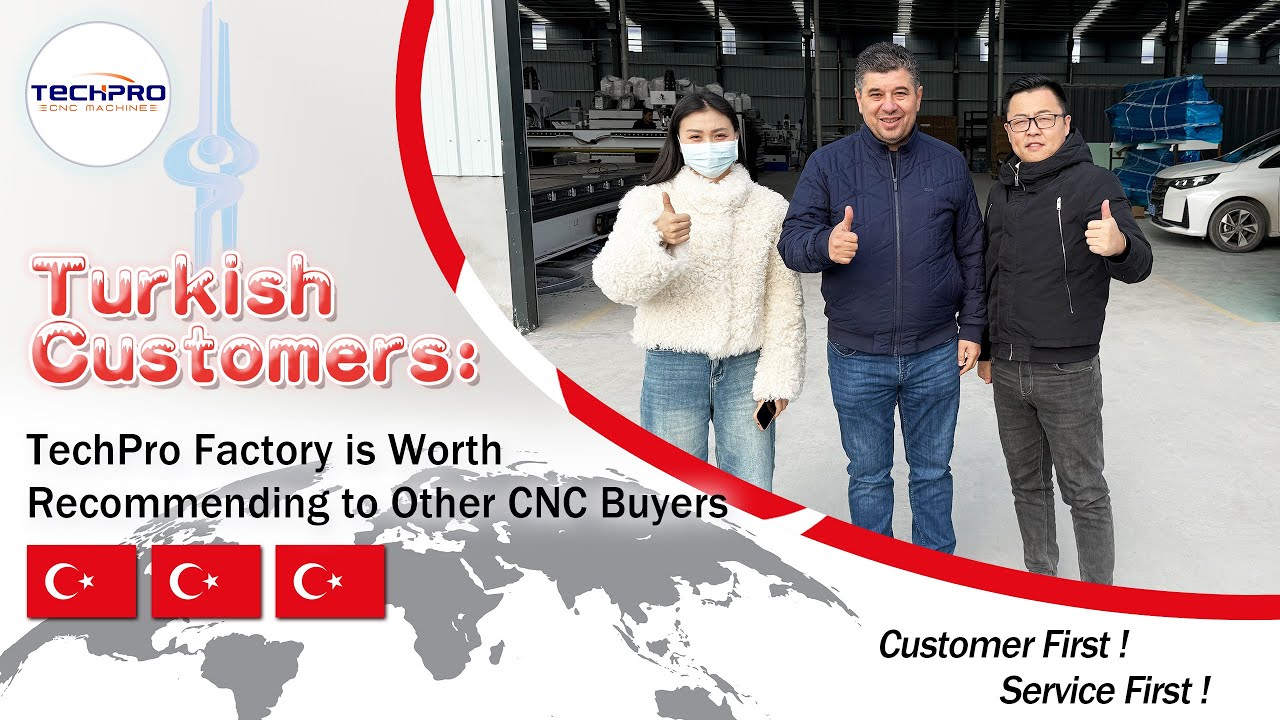 Turkish Customers Praise TechPro ATC CNC Router Are Worth Buying - YouTube