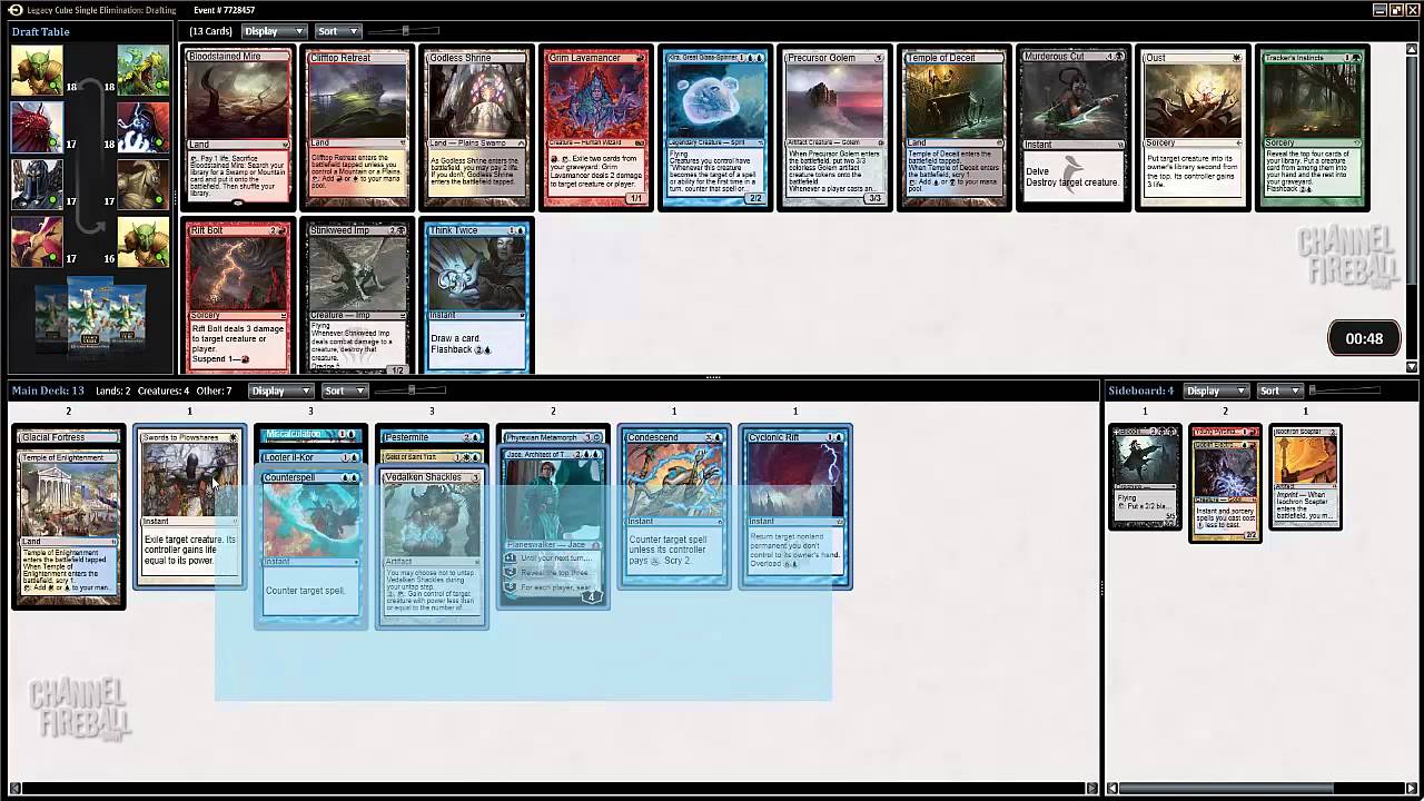 Channel Cheon - Legacy Cube Draft (Drafting) - YouTube