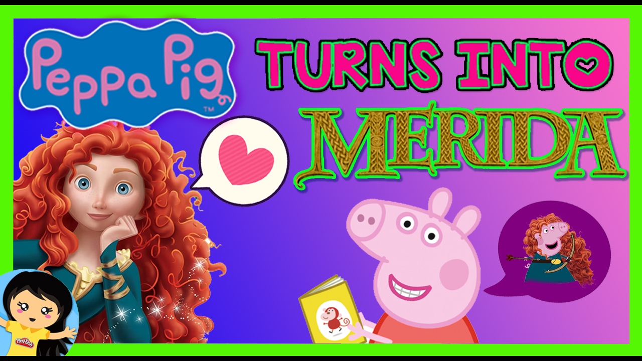 Peppa Pig Costume Dress up: Merida from movie Brave - Peppa Pig love ...
