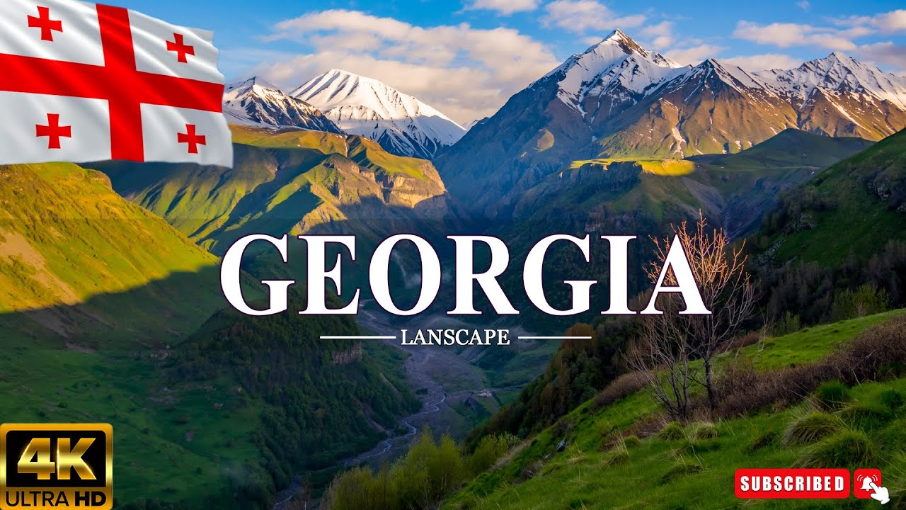 TRAVEL AROUND GEORGIA 4K UHD | Wonderful Natural Landscape With Calming ...
