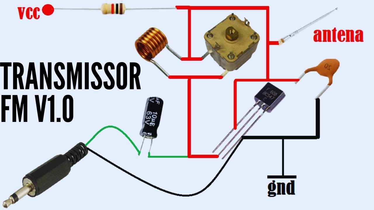 trasmissor de fm simples - YouTube