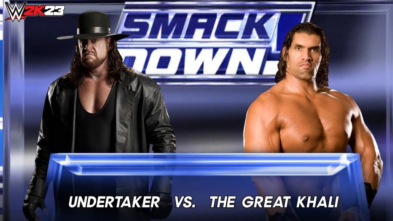 Full Match - Undertaker vs. The Great Khali: SmackDown|WWE 2K23 - YouTube