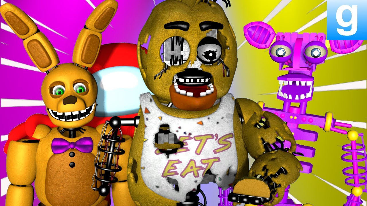 GMOD FNAF|Scrap Chica and Friend's Go To Taco Bell!(100 Video Special ...