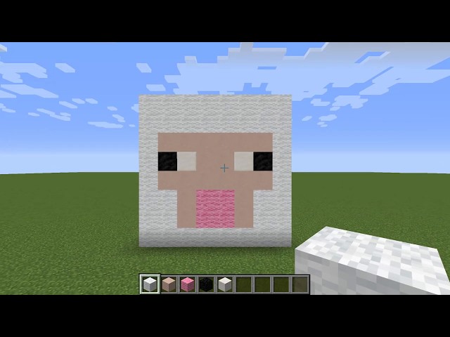 Minecraft Sheep Head Pixel Art