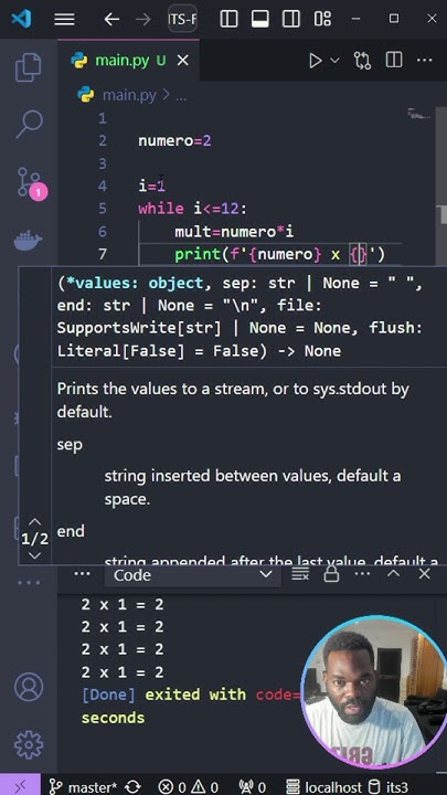 Como criar tabuada com python - YouTube