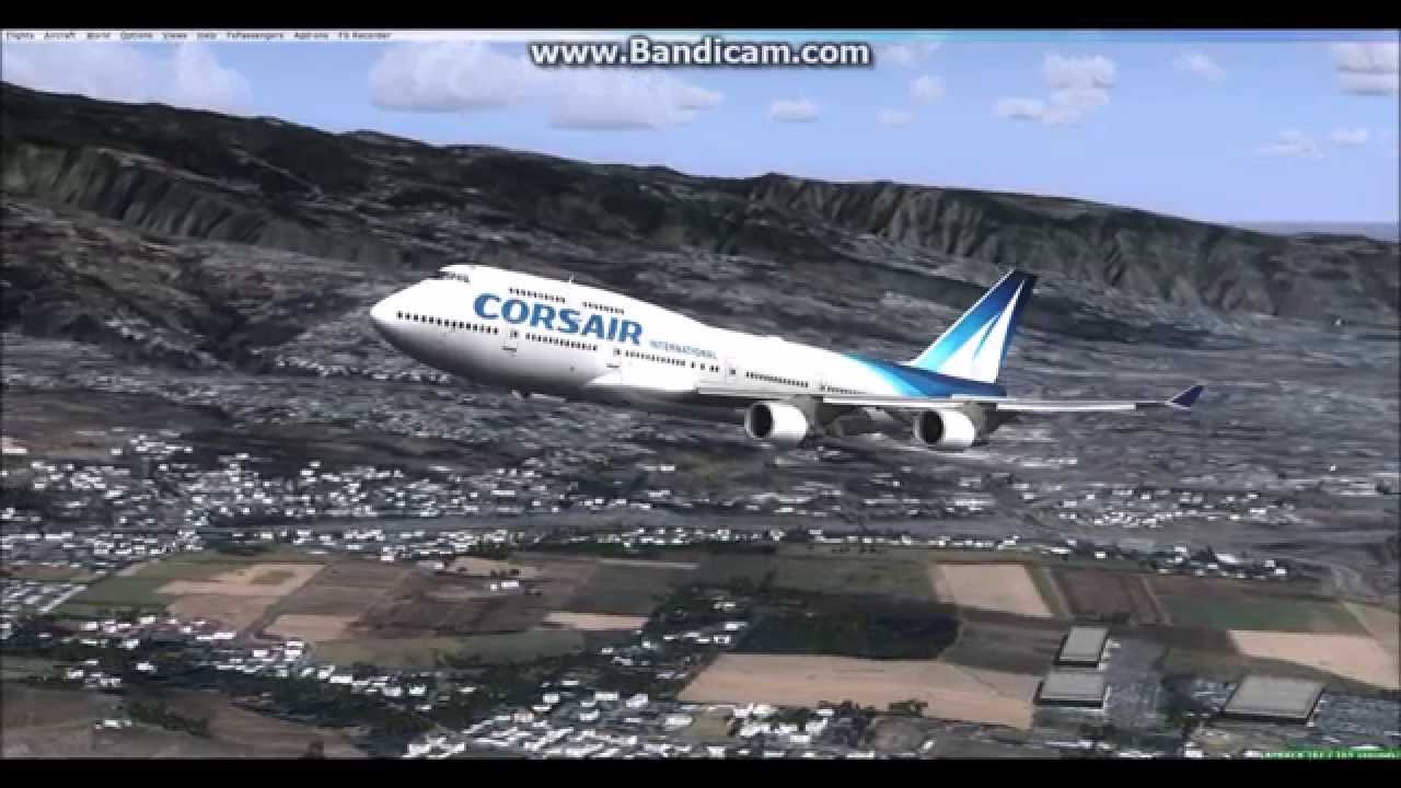 Corsair Gillot-Mauritius landing fsx - YouTube