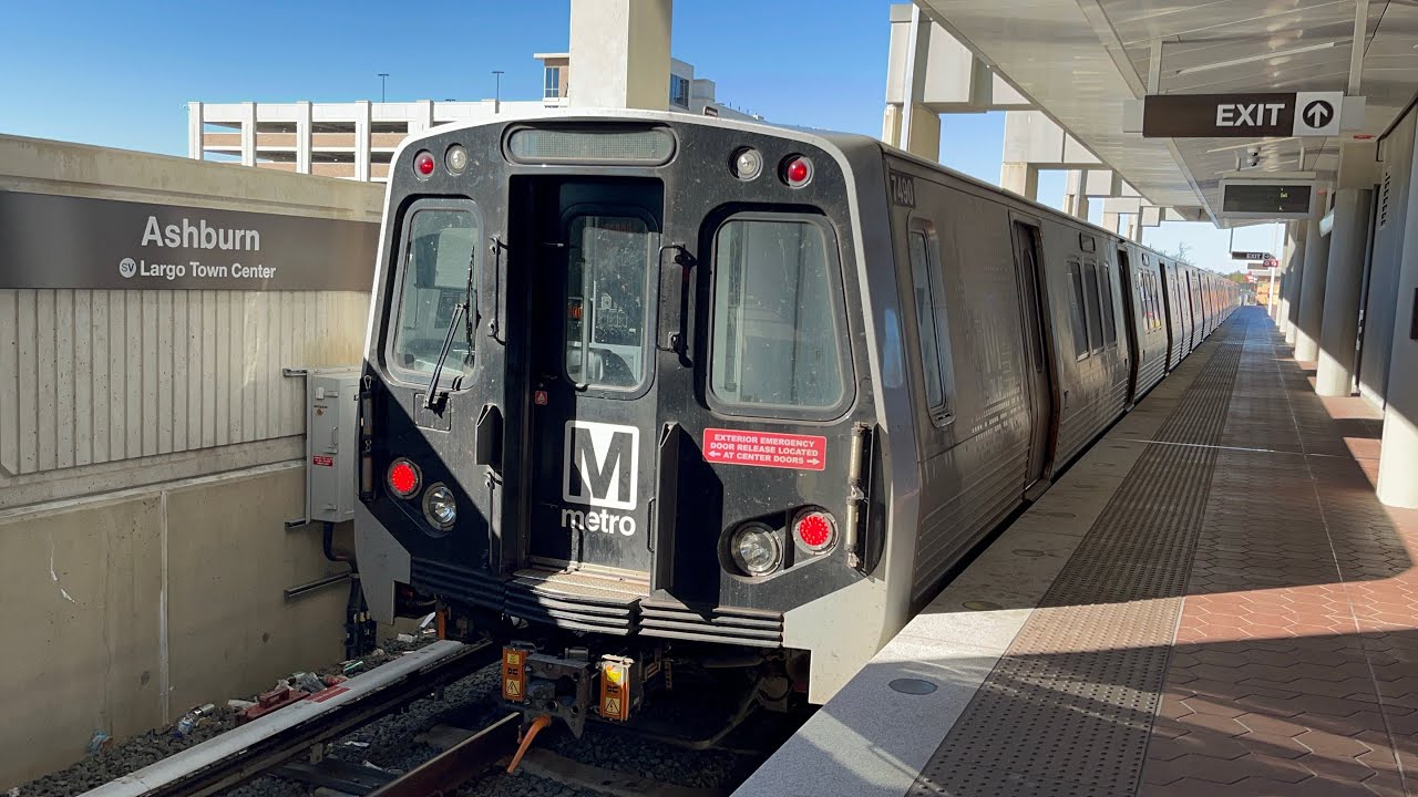 Wmata Metrorail 7000 Series Kawasaki, #7336, Silver Line Extension Ride ...